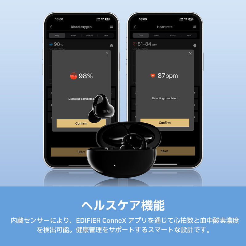 Edifier LolliClip｜AIノイズキャンセリング搭載・空間オーディオ対応のワイヤレスイヤホン