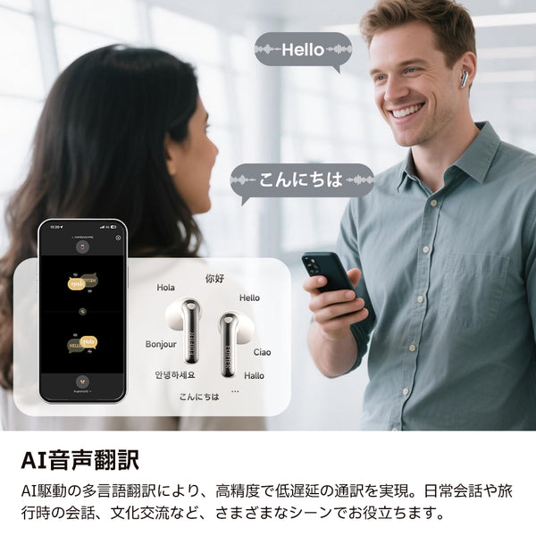 EDIFIER EvoBuds｜ANC搭載ハイレゾ対応ワイヤレスイヤホン Bluetooth 6.1・最大35時間再生
